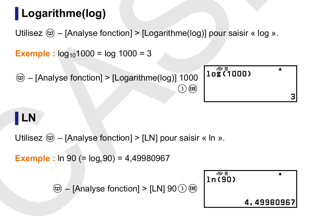 PASS-BioSta_2526: logarithmes calculatrice fx92 | Moodle - Lyon1